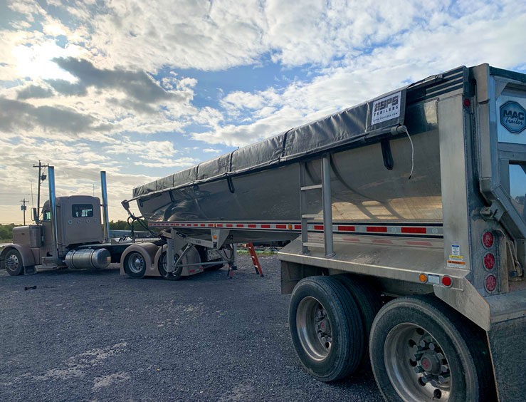 ESPS Trailers: Aluminum and Steel End Dump Trailer Service and Repairs